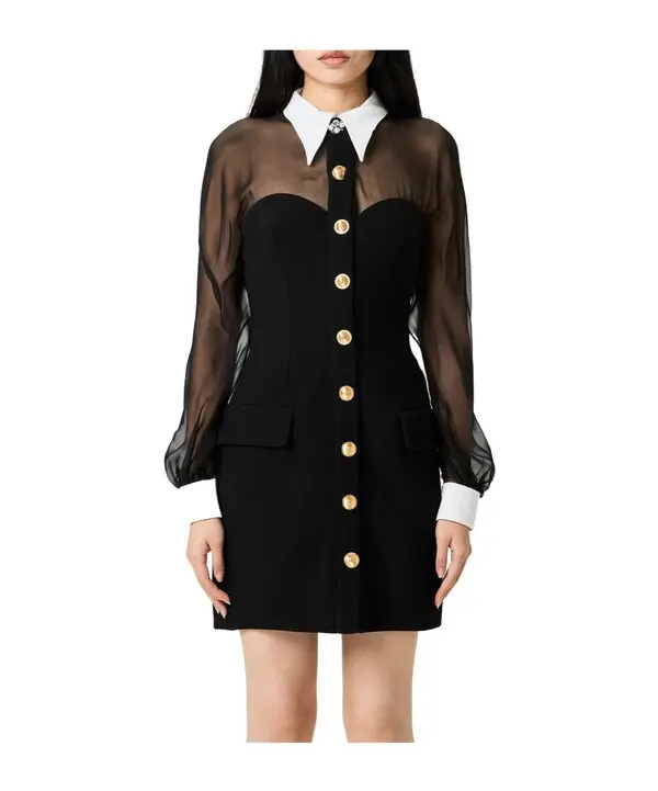 Versace Crystal Bustier Mini Dress