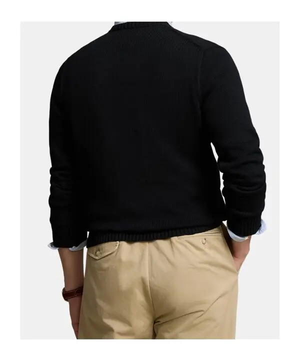 Polo Ralph Lauren Crew Neck Knit Sweater Cotton, Long Sleeve, Ribbed