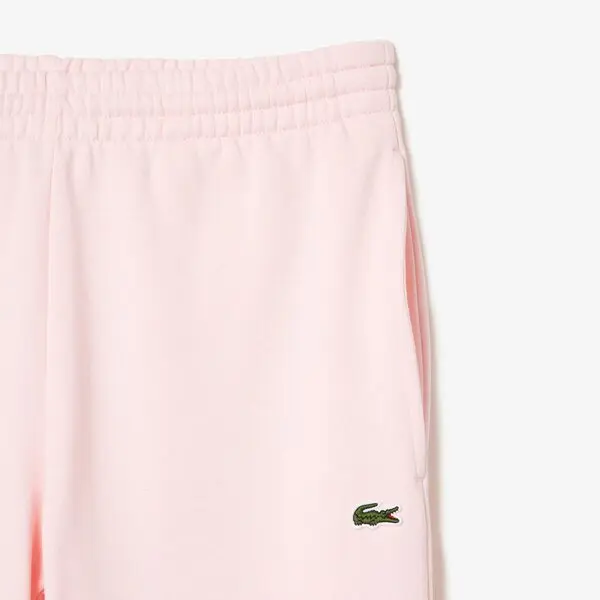 Lacoste Slim Fit Cotton Trousers With Crocodile Logo