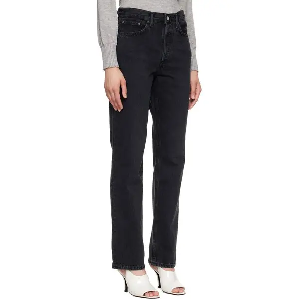 AGOLDE Non-stretch High-waisted Straight-leg Jeans