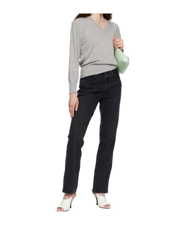 AGOLDE Non-stretch High-waisted Straight-leg Jeans
