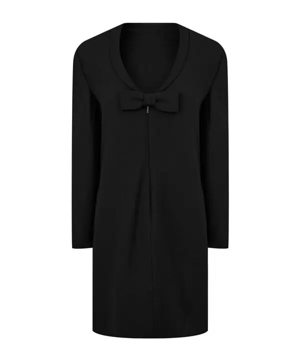 Valentino Garavani Wool Bow Back Mini Dress