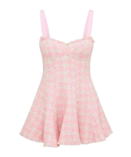 LoveShackFancy Plaid Mini Dress