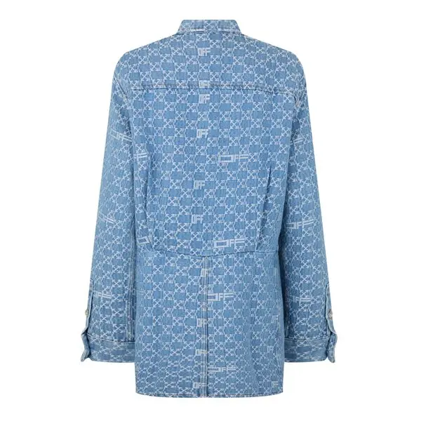 Off-White Monogram Mini Shirt Dress