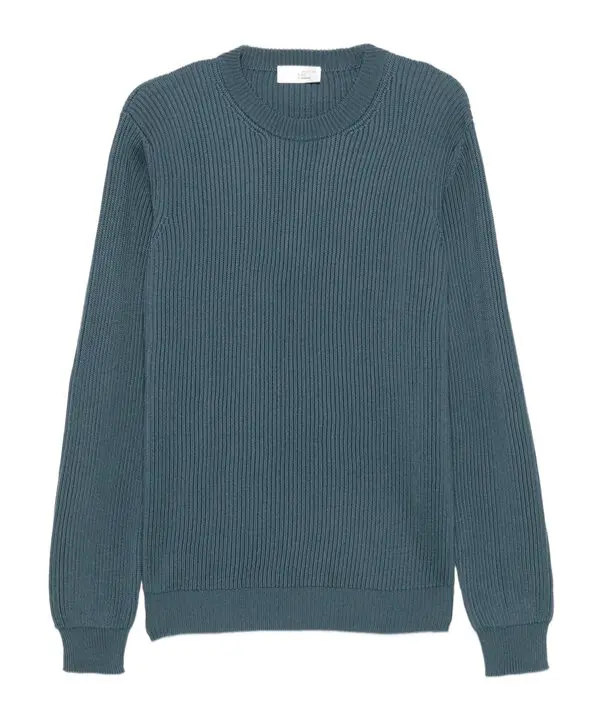 ROBERTO COLLINA Crew Neck Ribbed Sweater
