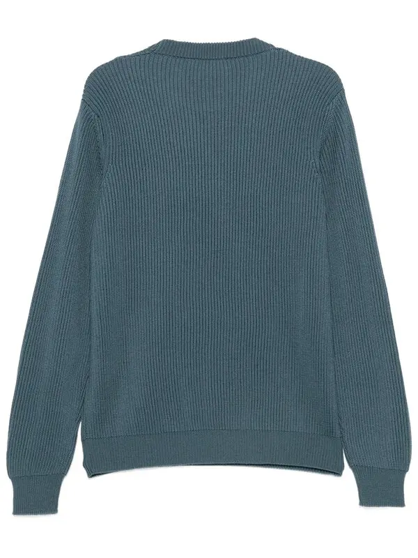ROBERTO COLLINA Crew Neck Ribbed Sweater