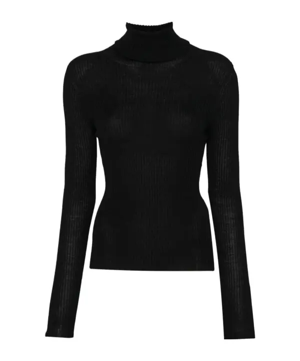 ROBERTO COLLINA High-neck Fine Knit Sweater
