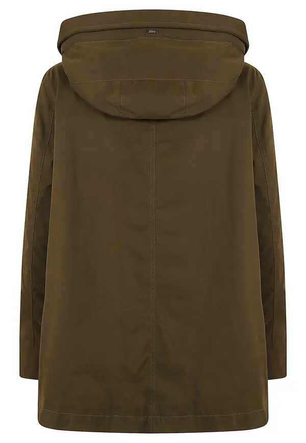 Herno Drawstring Hooded Down Jacket - Green