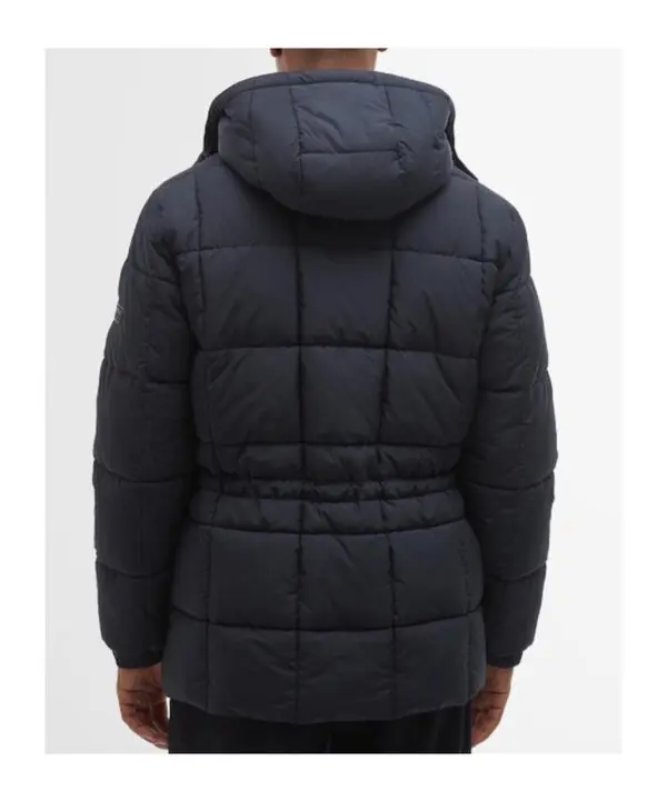 Barbour Quilted Hooded Jacket With Drawstring Waist