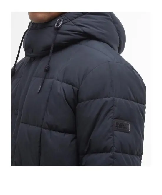 Barbour Quilted Hooded Jacket With Drawstring Waist