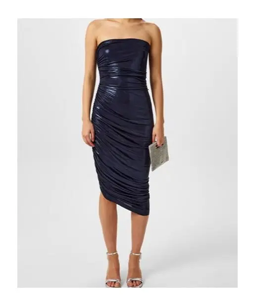 Norma Kamali Off-shoulder Ruched Midi Dress