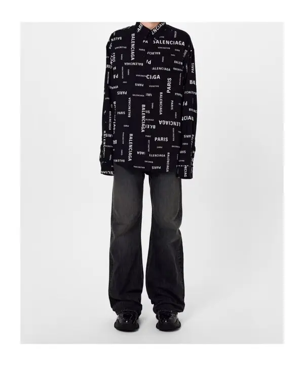 Balenciaga Flared Jeans In Washed
