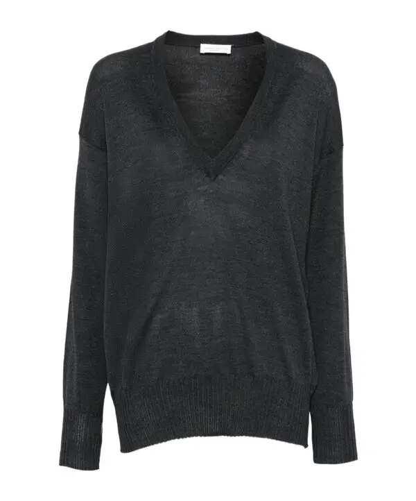 ROBERTO COLLINA V-neck Long Sleeve Sweater