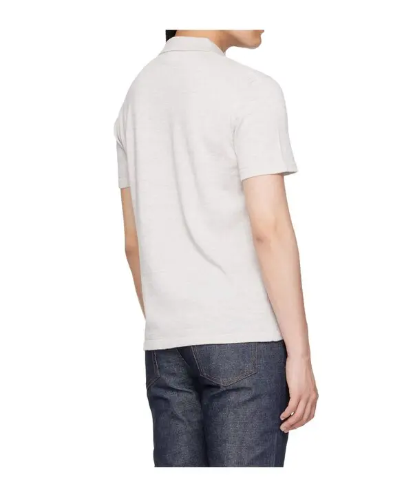 A.p.c. Gide Wool Polo Shirt - Blended Gray