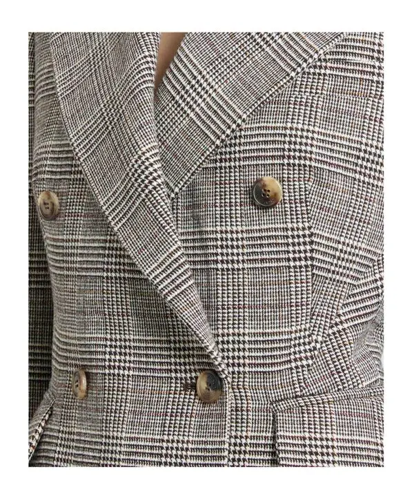 Ermanno Scervino Double-breasted Glen Plaid Jacket