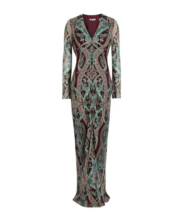 Veronica Beard Daciana Paisley-print Silk Maxi Dress