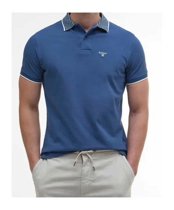 Barbour Short-sleeved Polo Shirt - Blue