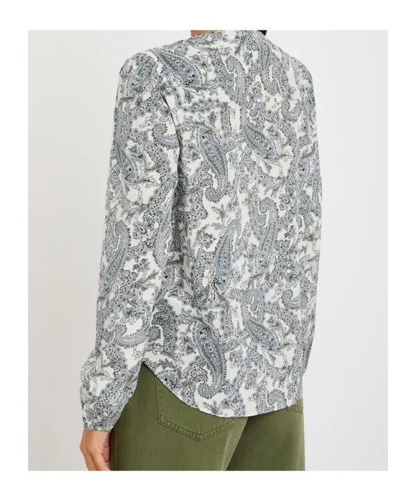 Veronica Beard Farah Printed Silk-blend Blouse