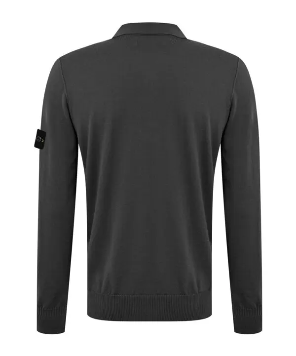 Stone Island Button Wool Polo Shirt