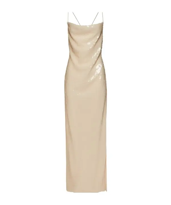 Magda Butrym Sequined Tulle Maxi Dress