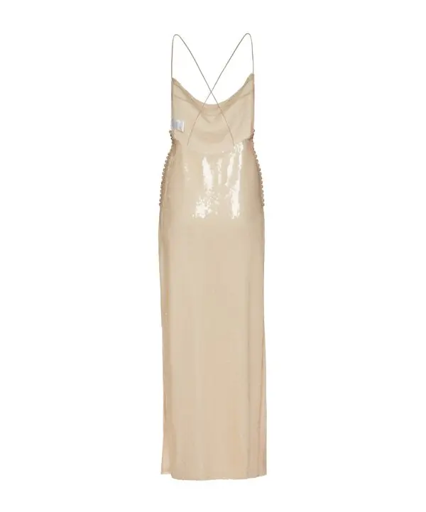 Magda Butrym Sequined Tulle Maxi Dress