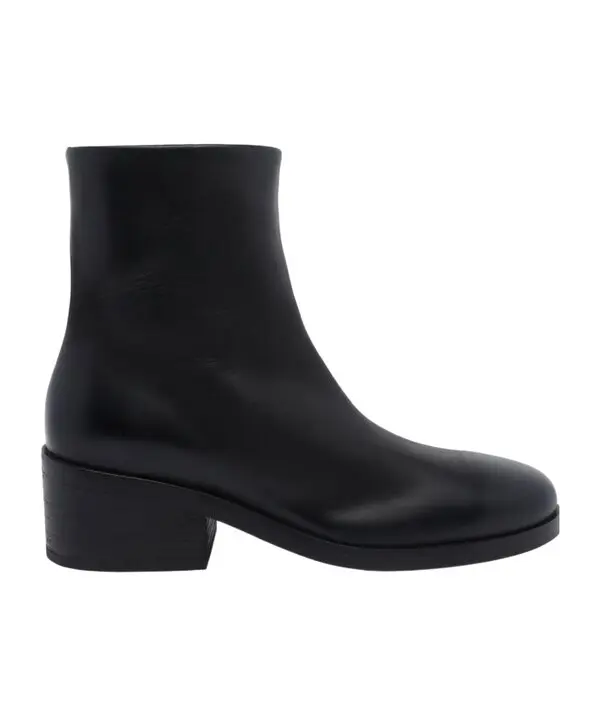 Marsèll Chunky Heel Ankle Boots With Side Zipper