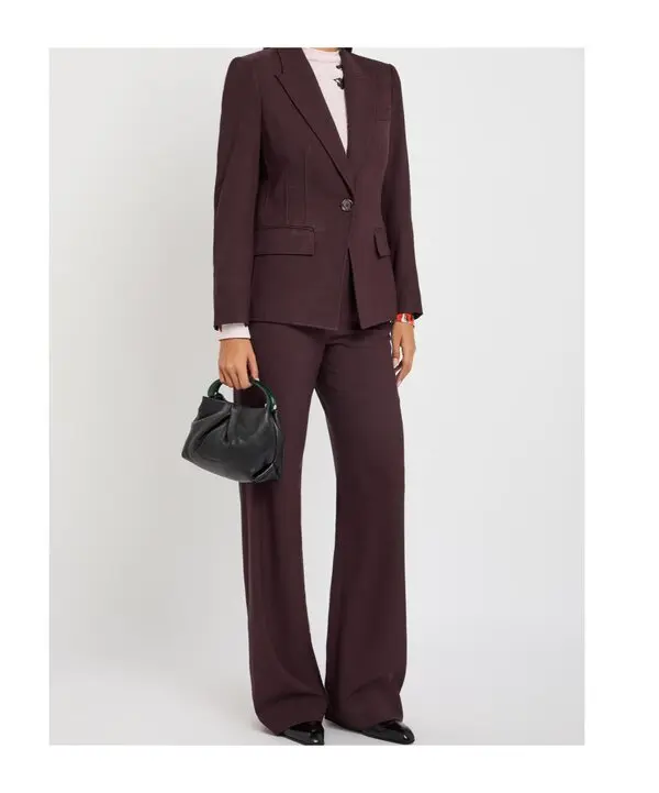 Veronica Beard Isaac Fitted Woven Blazer