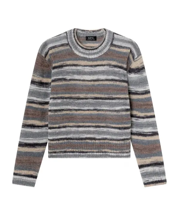 A.p.c. Striped Crew Neck Sweater