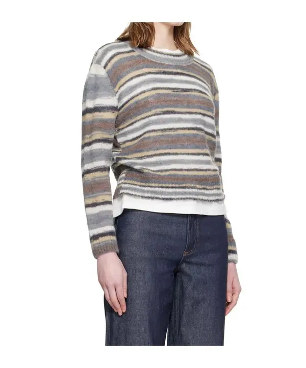 A.p.c. Striped Crew Neck Sweater