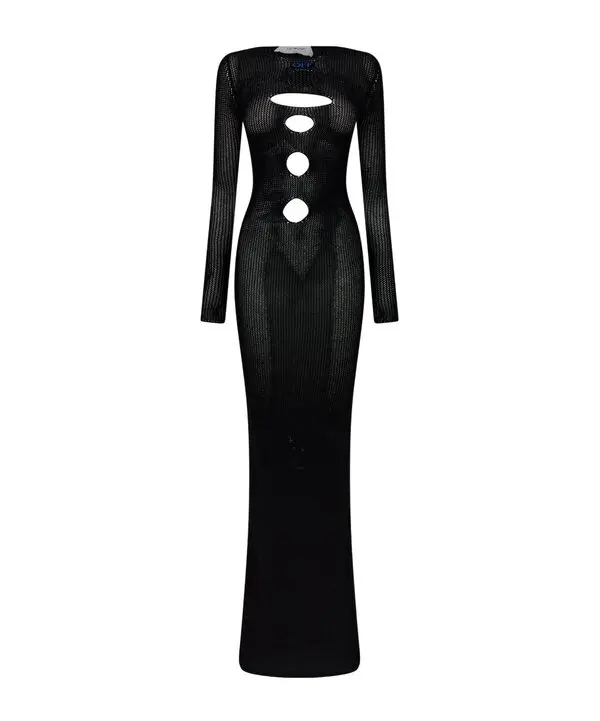 Off-White Cut Out Maxi Dress