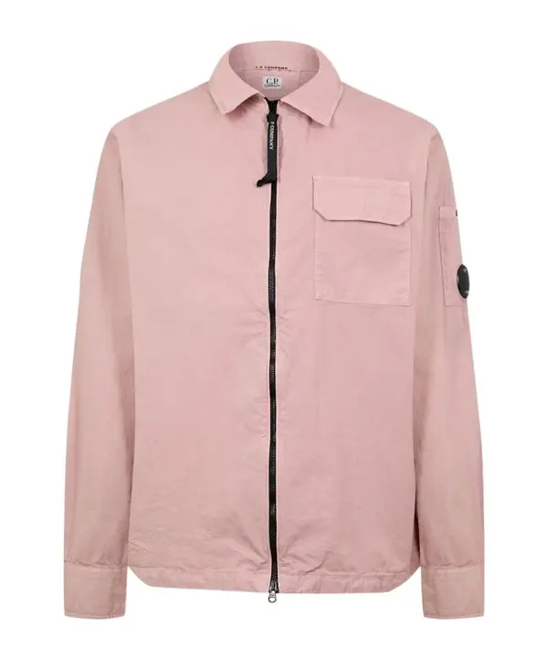 C.P. COMPANY Zipped Overshirt - Pink