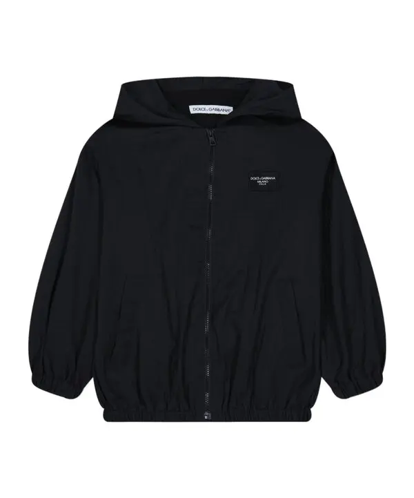 Dolce & Gabbana Logo Zip-up Jacket - Black