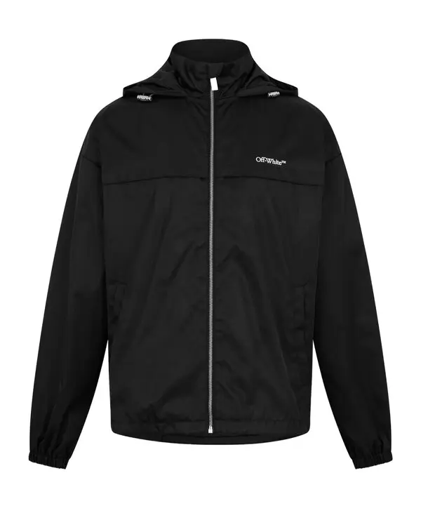 Off-White Hooded Windproof Jacket