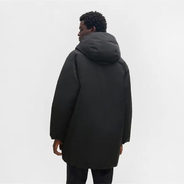 Hugo Boss Mid-length Hooded Parka Padded Coat