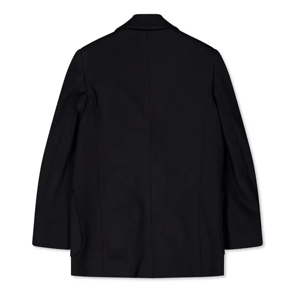 Balmain Double Breasted Embroidered Logo Blazer
