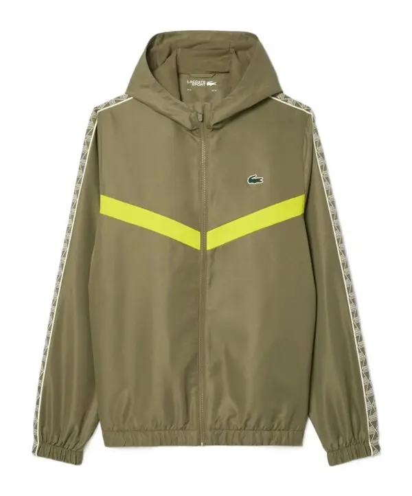 Lacoste Track Jacket With Monogram Detail