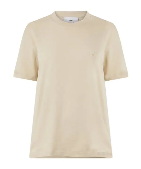 AMI Paris Logo T-shirt - Nude