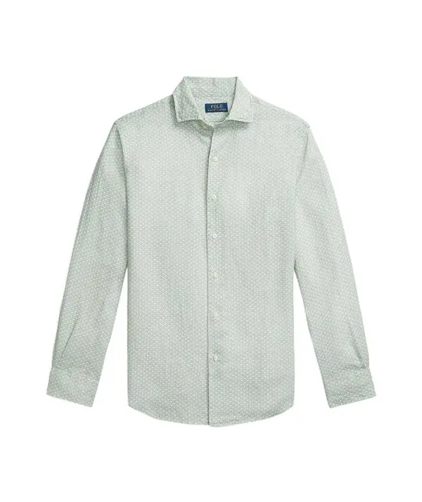 Polo Ralph Lauren Custom Fit Mallet-print Linen Shirt