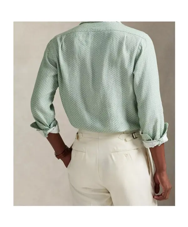 Polo Ralph Lauren Custom Fit Mallet-print Linen Shirt