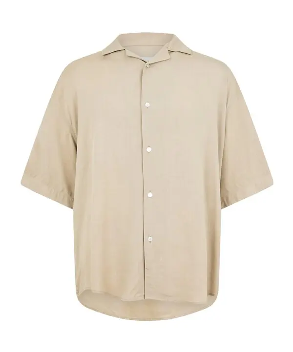 AMI Paris Short-sleeve Camp Collar Shirt