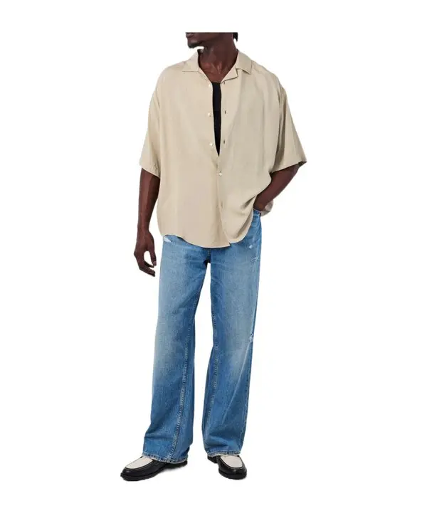 AMI Paris Short-sleeve Camp Collar Shirt
