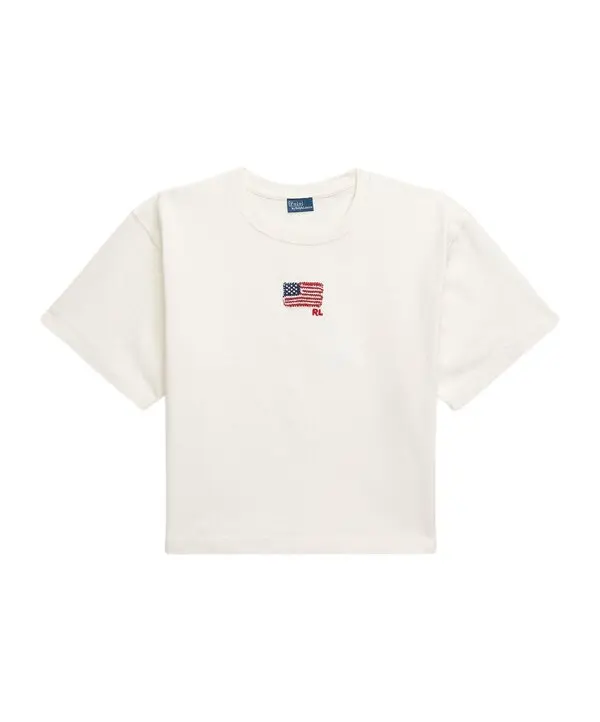 Polo Ralph Lauren Embroidered Flag Crewneck T-shirt