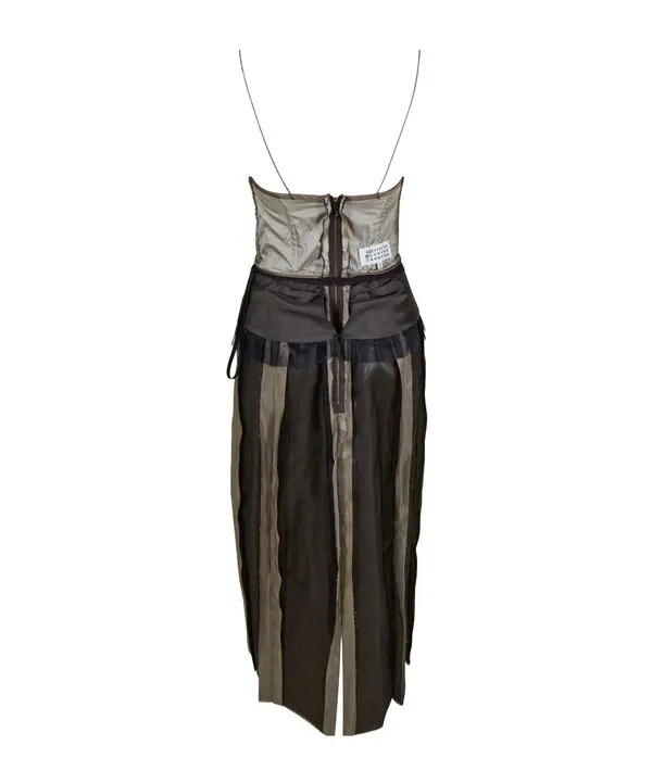 MAISON MARGIELA Structured Bustier Midi Dress