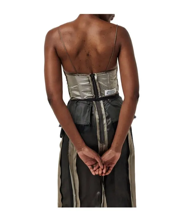 MAISON MARGIELA Structured Bustier Midi Dress