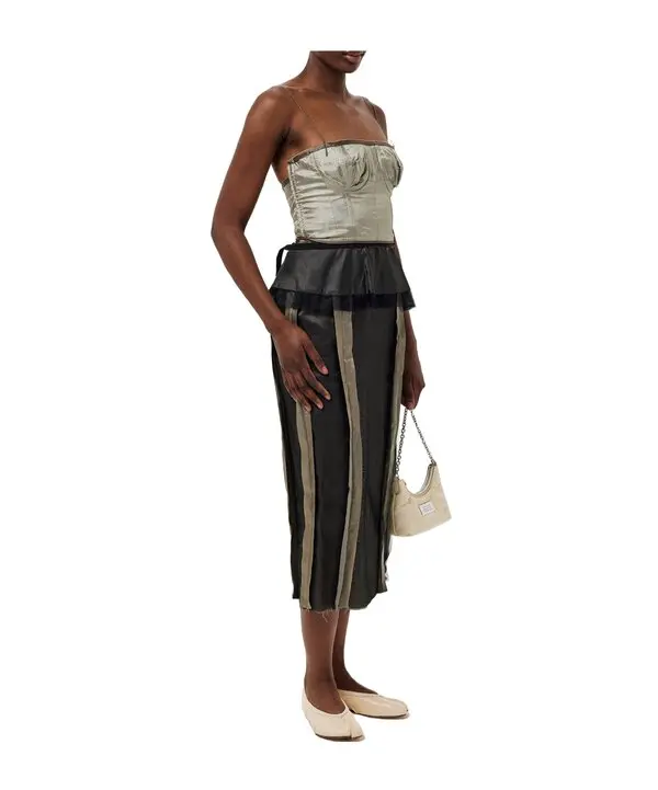 MAISON MARGIELA Structured Bustier Midi Dress