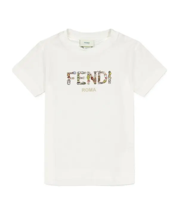 Fendi Logo Crew Neck T-shirt