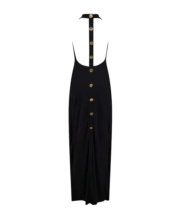 Givenchy Draped Crepe Halter Neck Gown