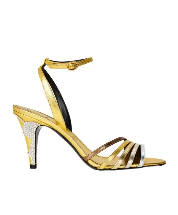 Valentino Garavani Ladycrush Laminated Nappa Sandals