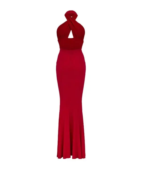 Norma Kamali Halterneck Gown