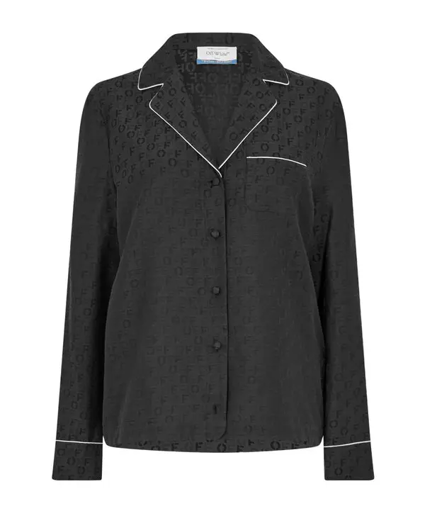 Off-White Classic Collar Pajama Shirt